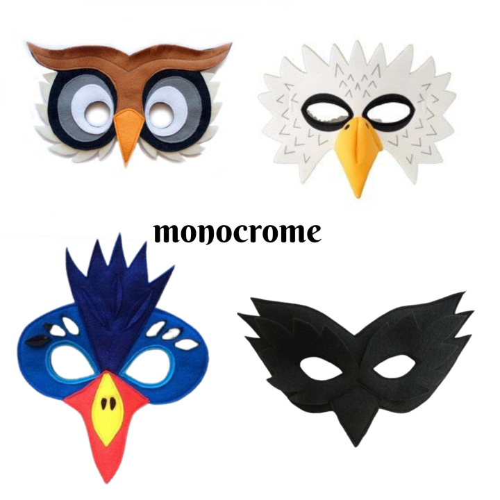 TOPENG COSPLAY ANIMALS EDISI MOTIF BURUNG OWL GAGAK KELELAWAR ZAZU ...