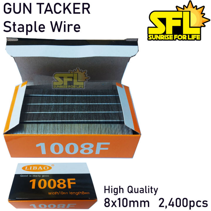 Gun Tacker Staple Wire 10x8mm High Quality 2,400PCS Proven Quality I ...