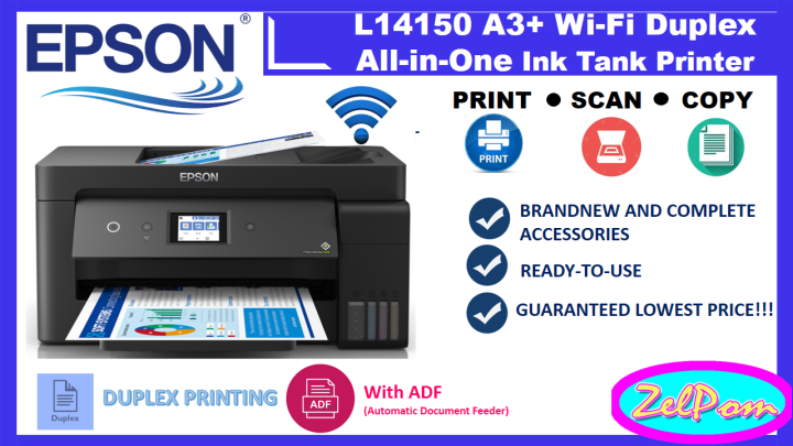 Epson EcoTank L14150 A3+ Wi-Fi Duplex Wide-Format All-in-One Ink Tank ...