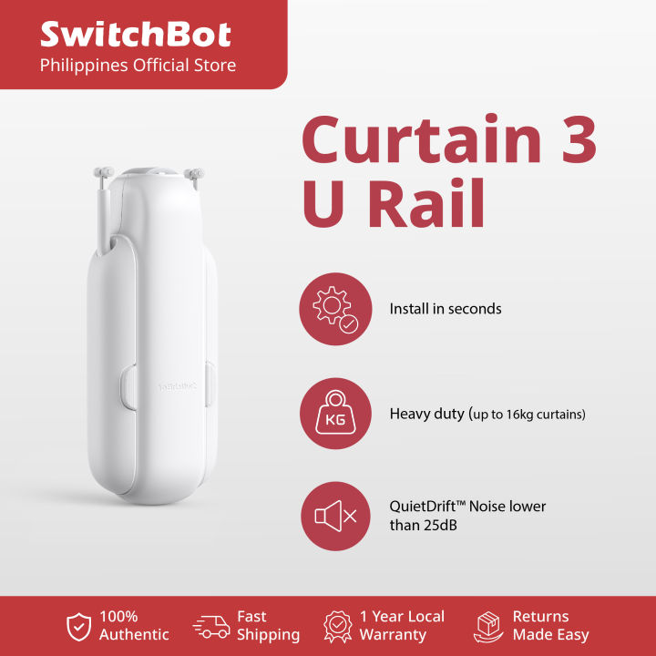 Switchbot Curtain 3 U Rail Bluetooth And Wifi Hub Required Electric
