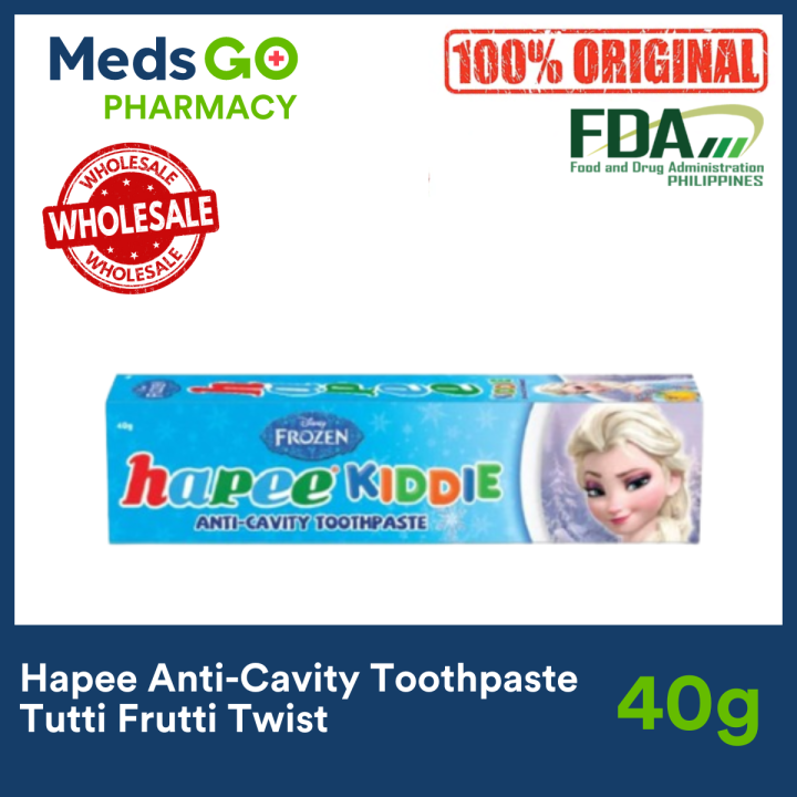 HAPEE Kiddie Anti-Cavity Toothpaste Tutti Frutti Twist 40g | Lazada PH