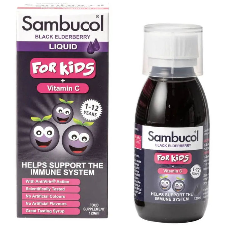 Sambucol Black Elderberry Liquid for Kids + Vitamin C 120ml | Lazada PH