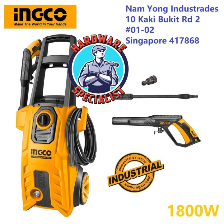 Ingco HPWR18008 1800W High Pressure Washer | Lazada Singapore