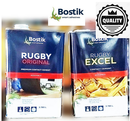 Bostik Rugby Original or Excel Contact Cement Gallon Size/3.75 liters ...