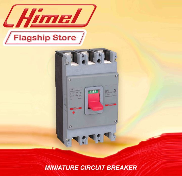 HIMEL MCCB MOLDED CASE CIRCUIT BREAKER HDM3-63M 50A 3P | Lazada PH