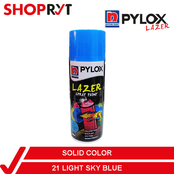 Nippon Pylox Lazer Spray Paint 400cc 21 Solid Light Sky Blue | Lazada PH
