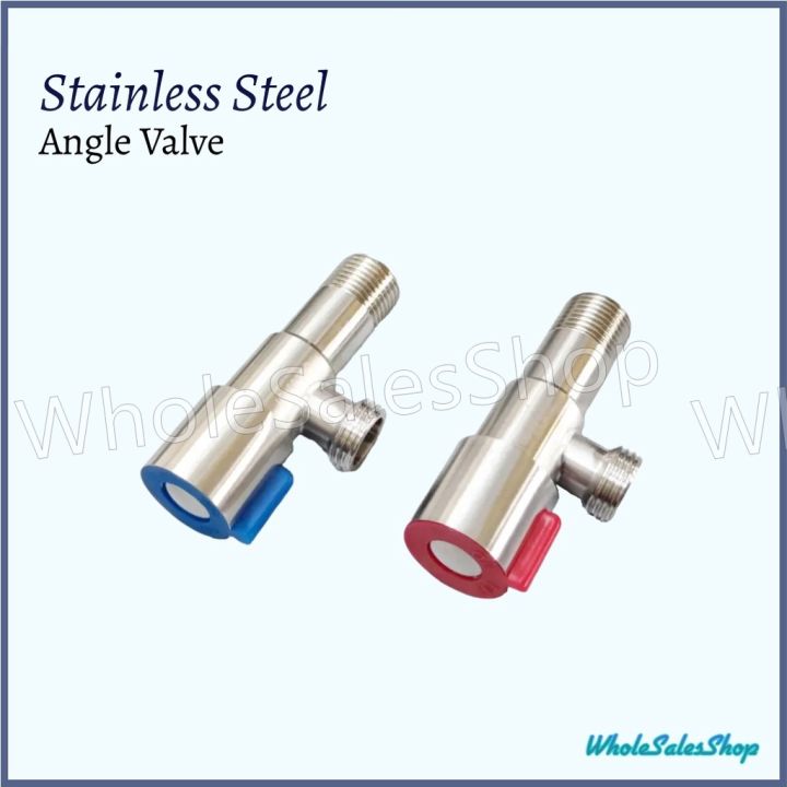 [ 1PCS ] SUS304 1/2 INCH Anlge Valve Sink Valve Connection Quarter Turn ...