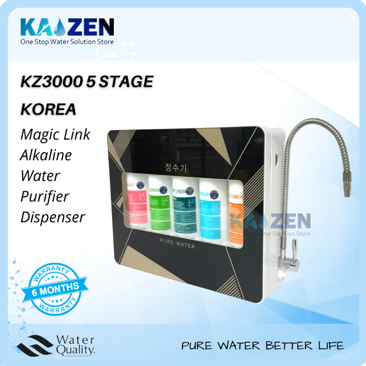 KZ3000 5 Stages Magic Link Alkaline Water Purifier Filter Dispenser ...