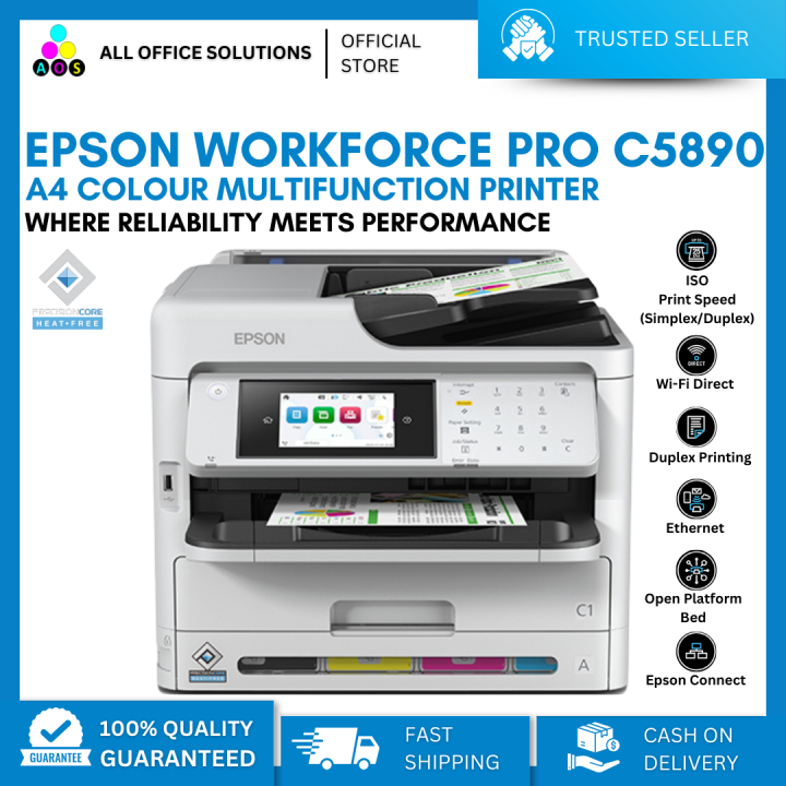 Epson WorkForce Pro WF-C5890 A4 Colour Multifunction Printer | Lazada PH