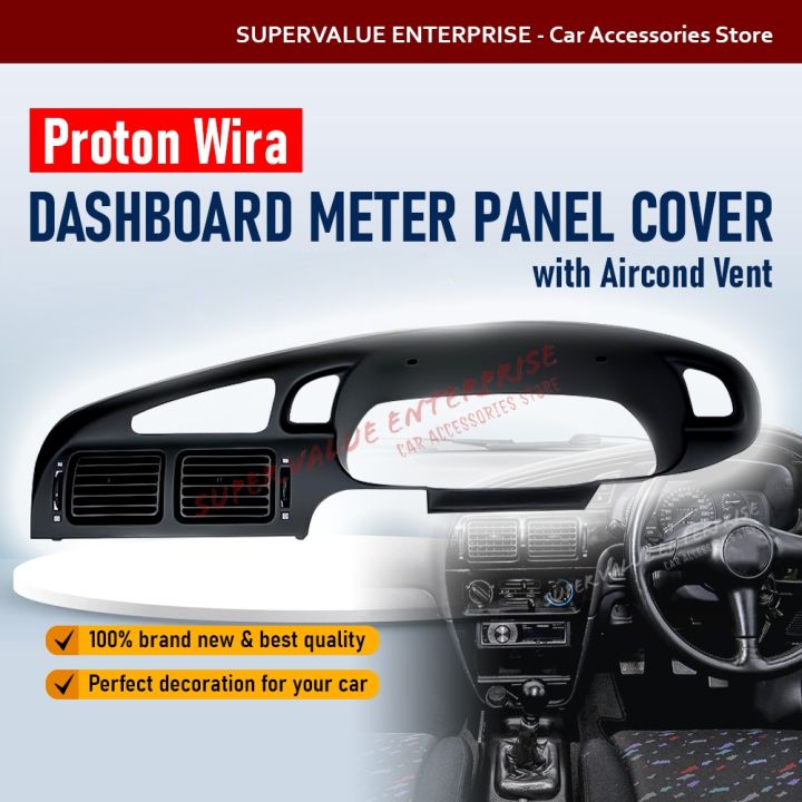 Black Dashboard Meter Cluster Meter Panel With Aircond Vent For Proton ...