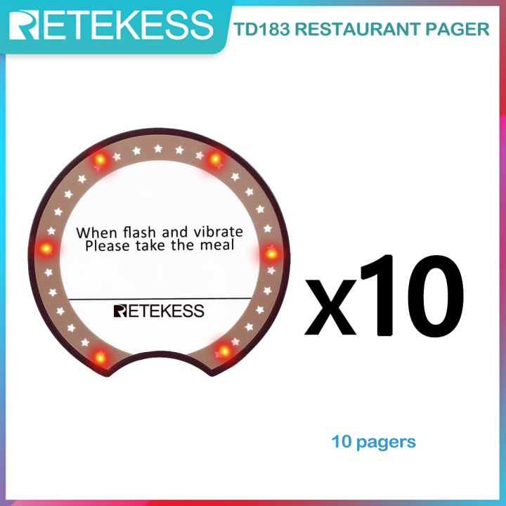 Retekess TD162 Table Buzzers for Restaurants | Lazada