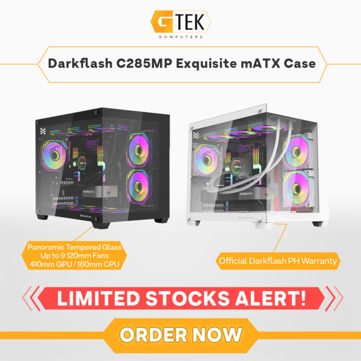 COD Darkflash C285MP Exquisite Tempered Glass Panoramic Side ...