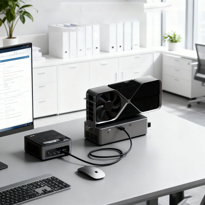 EGPU Docking Station with 800W PSU PCIe 4.0 X4 External GPU Dock ...