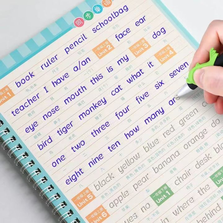 【3 Books】English Calligraphy Book Children English Word Sentence ...