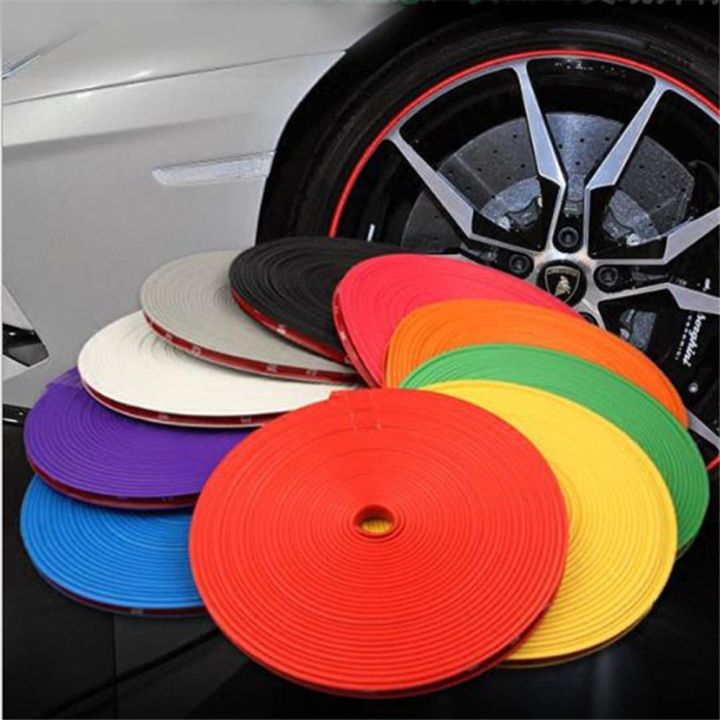RJZ28 Rubber Colors Car-Styling Protection Line Car Stickers Strip Kits ...