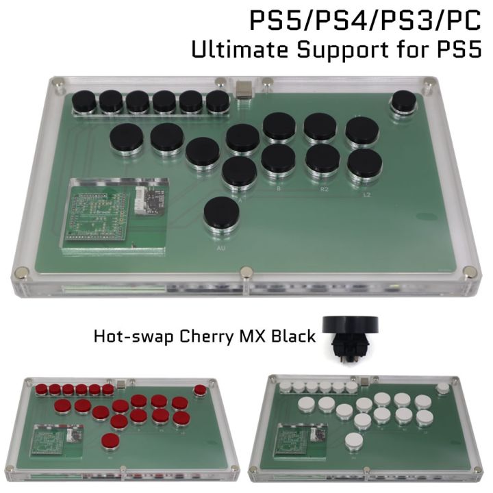 B1-PS5บางเฉียบทุกปุ่ม Hitbox Joystick Arcade คอนโซลแบบมีจอยสตื๊กสองอัน ...
