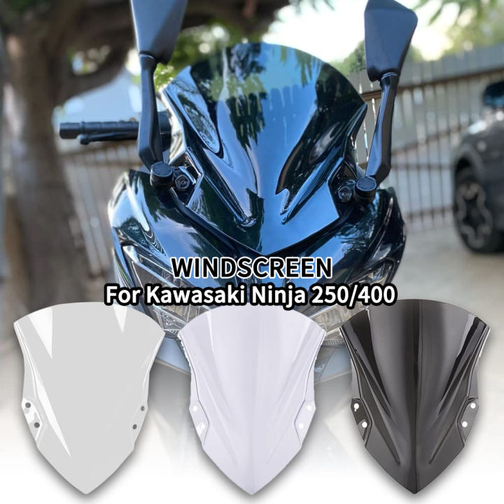 Allotmark Motorcycle Accessories Double Bubble Windshield Windscreen ...