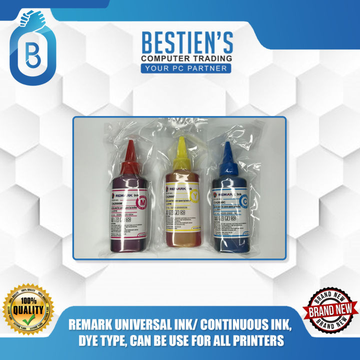 REMARK UNIVERSAL INK/ CONTINUOUS INK, DYE TYPE, CAN BE USE FOR ALL ...