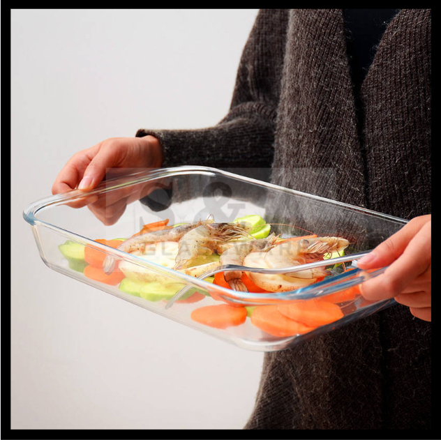 S&A GLASSWARE [1PC] 1L/1.6L/2.2L/3L High Quality Microwaveable ...