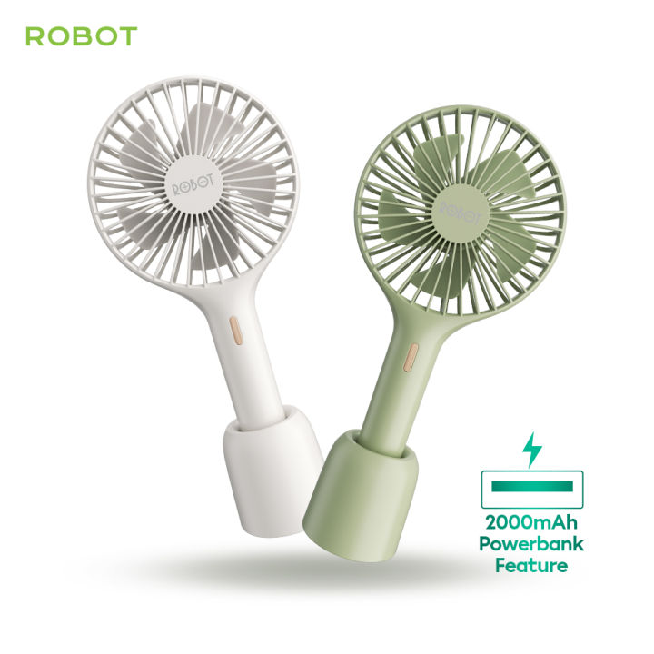 ROBOT RT-BF17 2 in 1 Mini Fan 2000mAh Portabel Fan Powerbank Handheld 3 ...