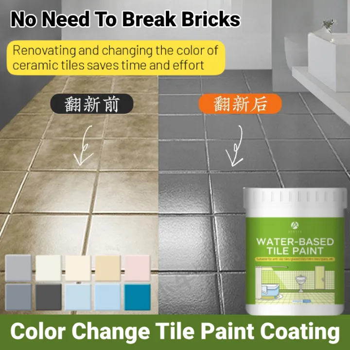Color Change Tile Paint Coating Odorless Water Based Paint Waterproof ...