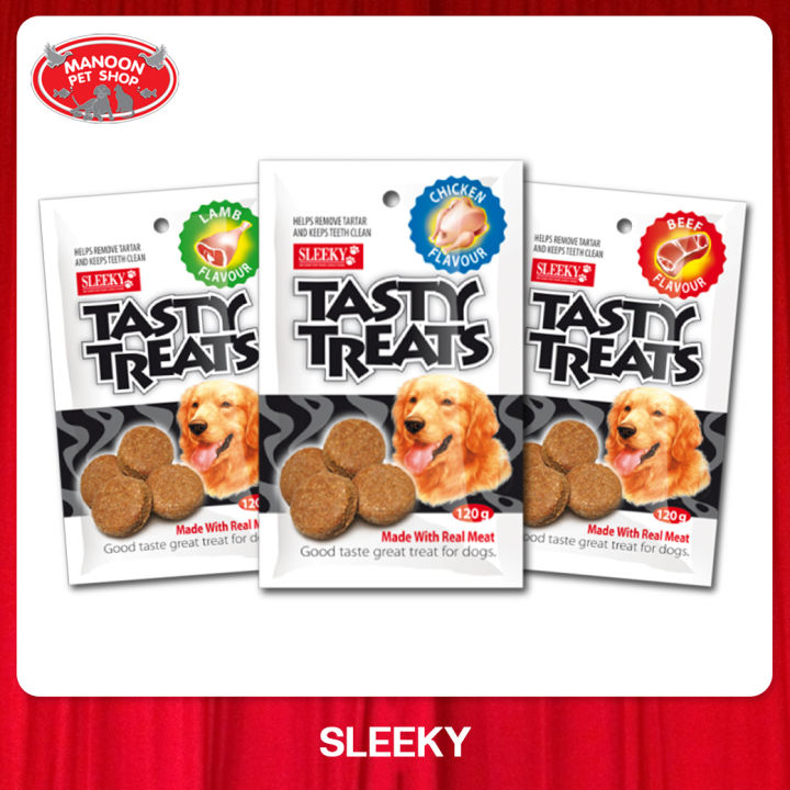 [MANOON] SLEEKY Tasty Treats สลิคกี้ เทสตี้ ทรีท ขนมสุนัข ขนาด 120 กรัม ...
