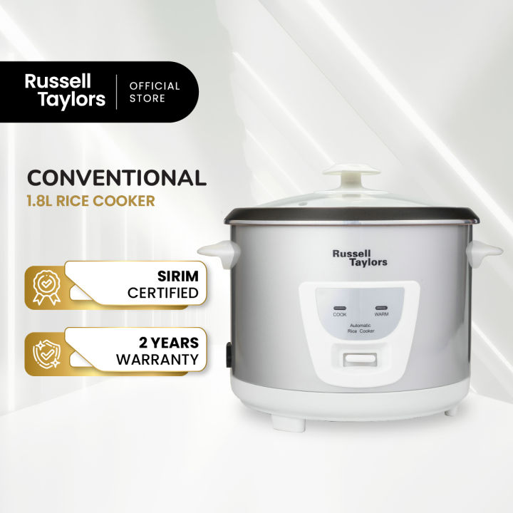 Russell Taylors Conventional Rice Cooker 1.8L ERC-18 (Steam Rack ...