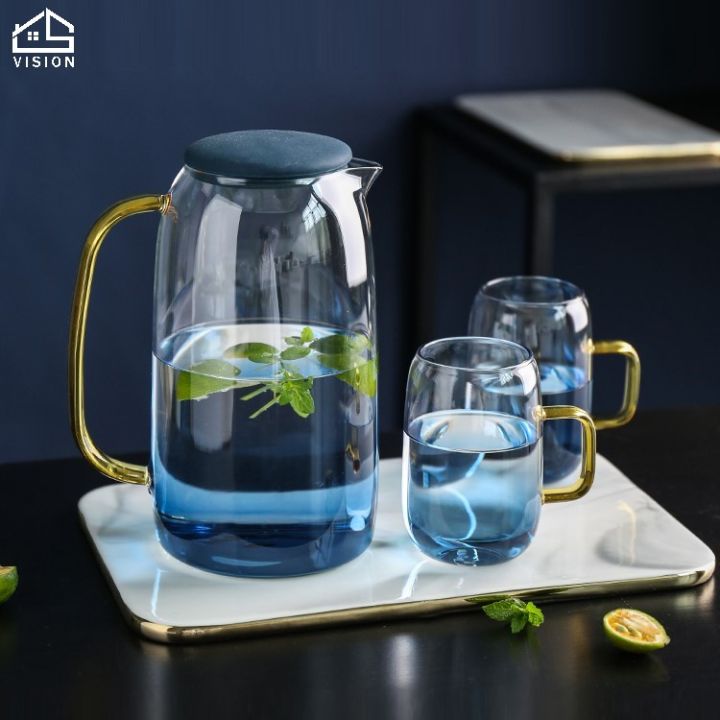 Vision Nordic Style Glass Cold Water Kettle Large Capacity Cooling ...