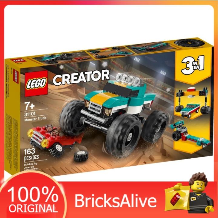 [BricksAlive] LEGO CREATOR 3in1 Monster Truck 31101 | Lazada