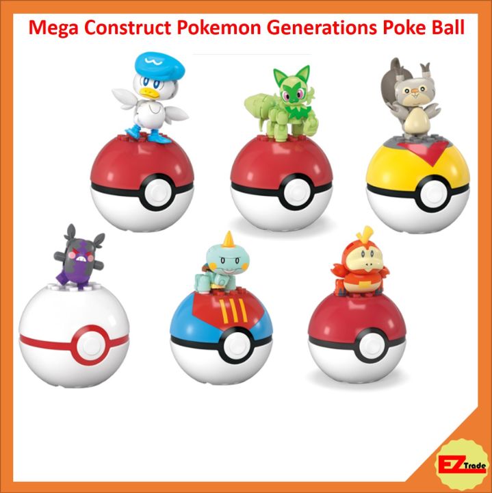 Mattel Mega Construx Pokémon Generations Poke Ball Assortment FPM00 ...