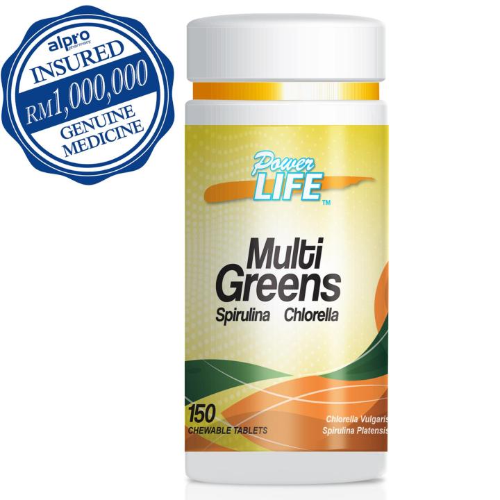 Powerlife Multi Greens 410mg 150s | Natural multivitamin & minerals ...