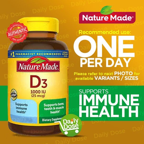 Nature Made Vitamin D3 1000 IU Softgels | Lazada PH Nature Made Vitamin D3 1000 IU Softgels | Lazada PH