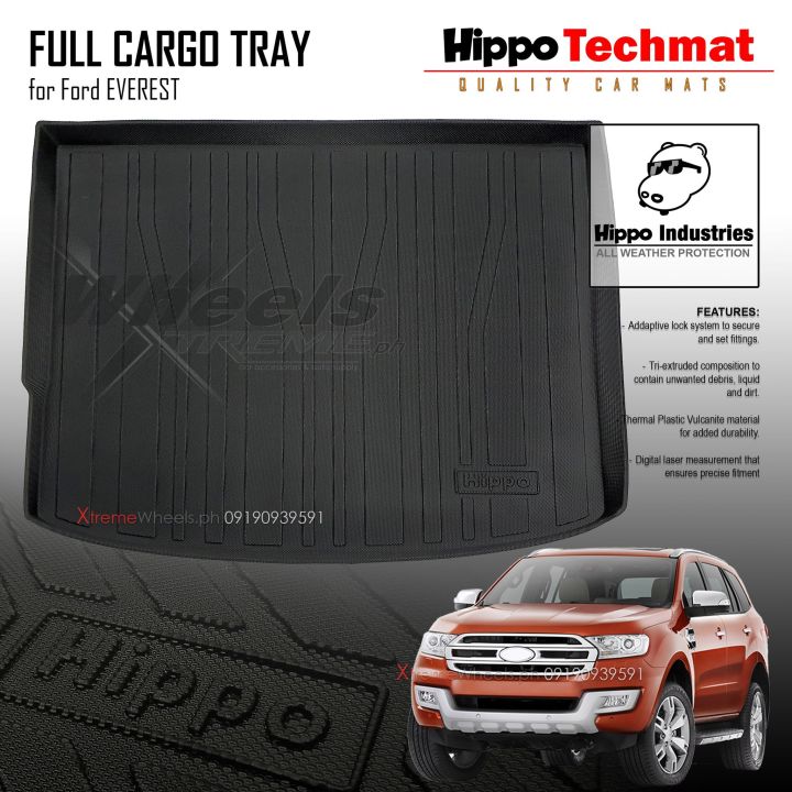 Ford Everest 2015 to 2025 Non-Bendable Full Cargo tray / Trunk only Hippo Techmat Deep Dish ...