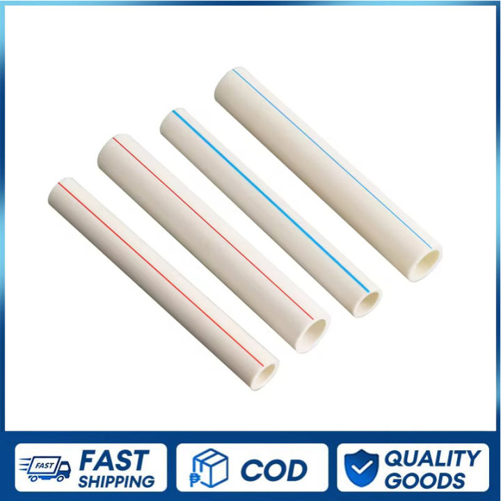 Heavy Duty PPR Pipe White 1/2" 3/4" 1" Pipe Fitting Hot & Cold Dual-use ...