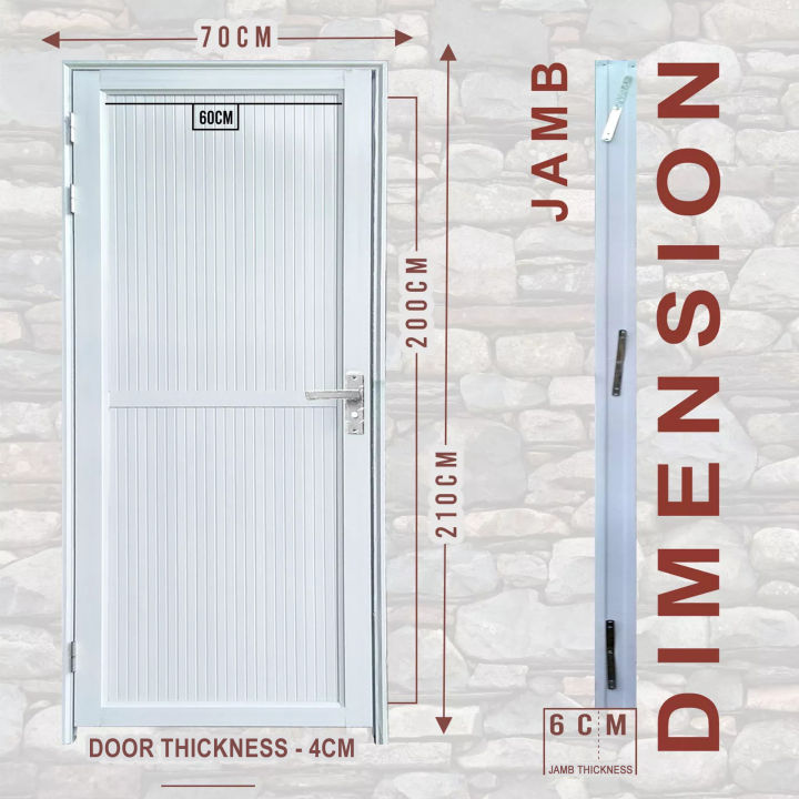 EXODUS Aluminum Bathroom Door Set | Lazada PH