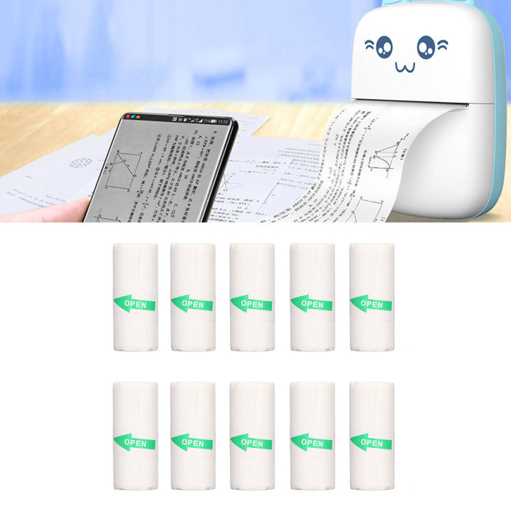[Newkits] 10 Roll Thermal Printer Paper Portable Thermal Self Adhesive ...