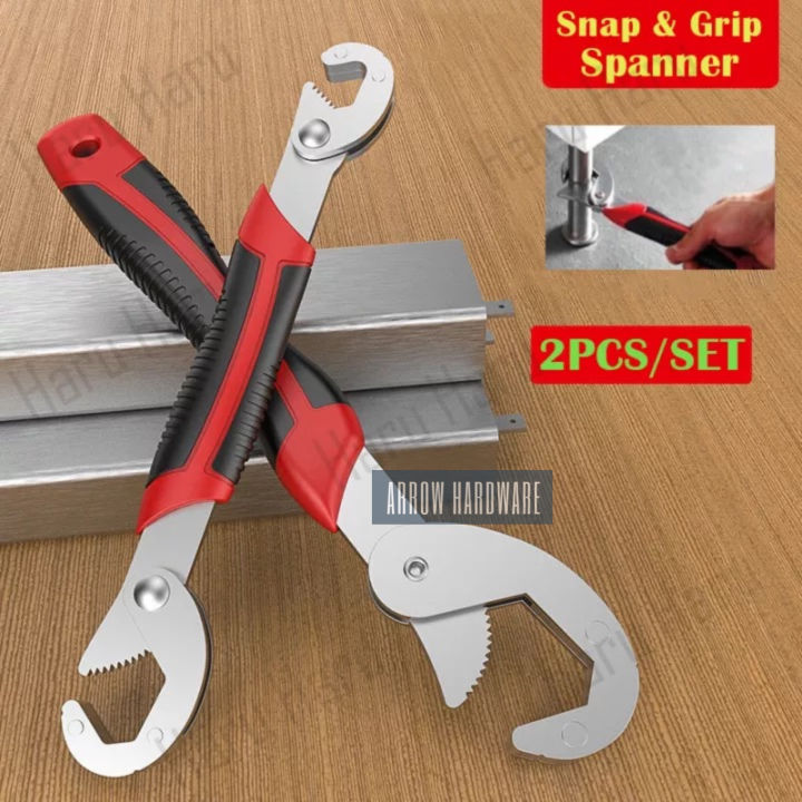 Snap n Grip Adjustable Universal Wrench Set Lazada Lazada PH