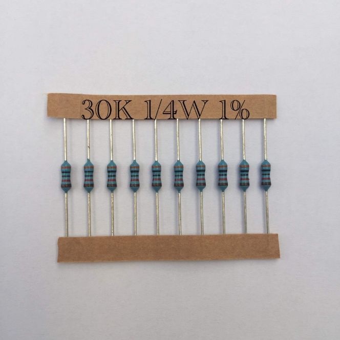 Resistor 30K 1/4W 1% ตัวต้านทาน วงจรอิเล็กทรอนิกส์ ขาย20ตัว | Lazada.co.th