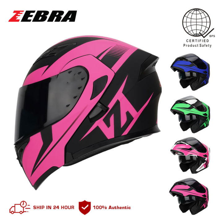 ZEBRA 805-3 Open Face Helmet Men'S Full Face Motorcycle Helmet Dual ...