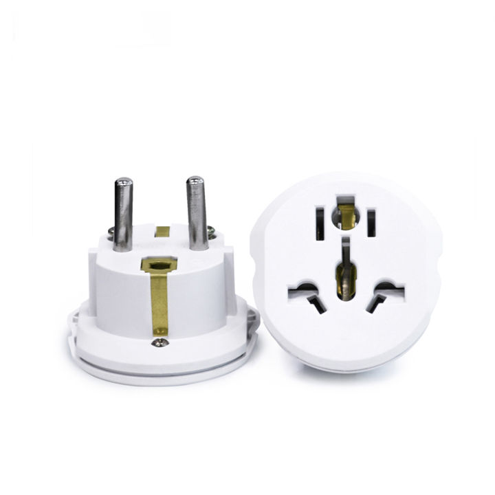 16A 250V EU European Converter Adapter 250V AC Travel Charger Wall Power Plug Universal Socket ...