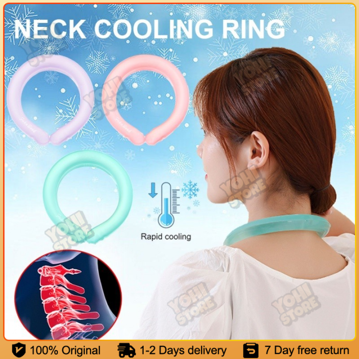YOHI Neck Cooling Tube Ring SummerSummer Ice Pack Reusable Neck Cooler ...
