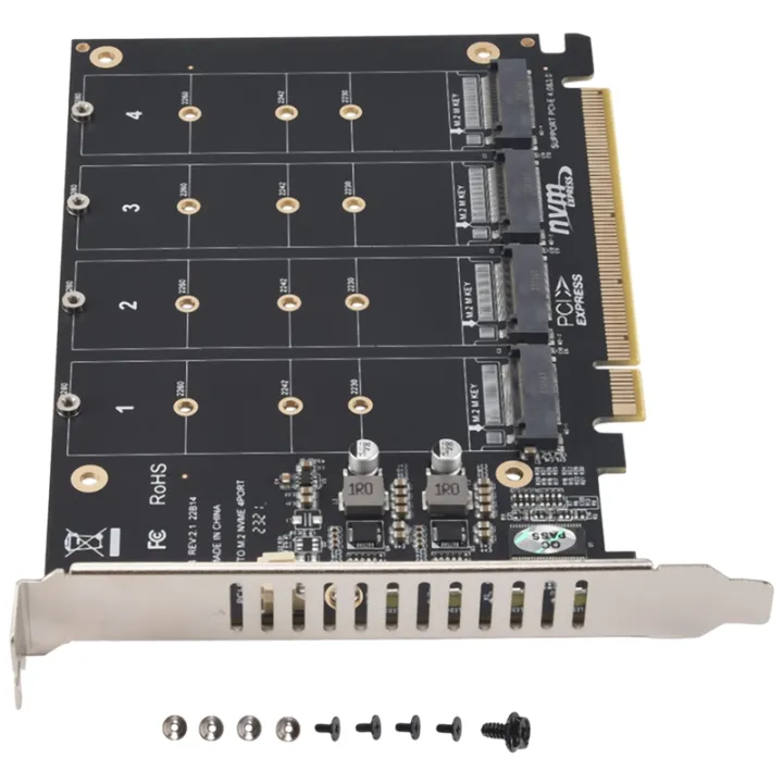 (DKCZ) PH44 NVME 4-Disk Array Card PCIE Signal Split Array Card ...