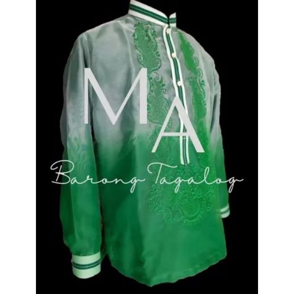 Green Monochromatic Barong Tagalog | Lazada PH