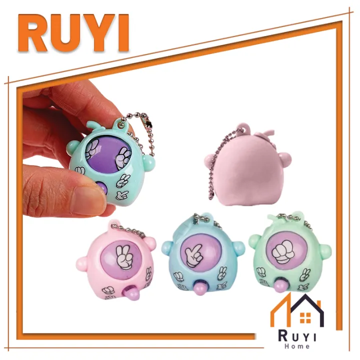 Portable Rock Paper Scissors Toy Finger-guessing Game Mini Gacha ...