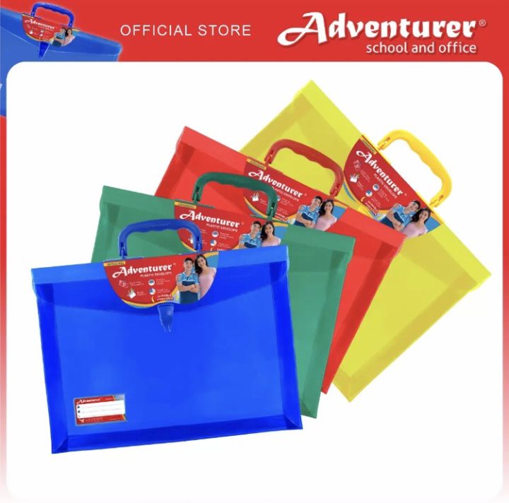 Adventurer Expanded Plastic Envelope Colored with Handle | Lazada PH