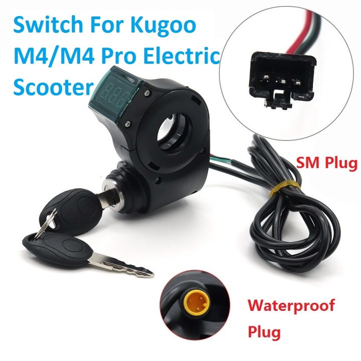 E-scooter Ignition Lock Voltage Display Starter Switch Loc Keys for ...