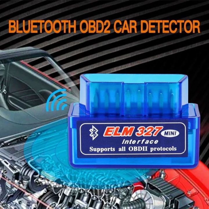 ELM327 Mini OBD OBDII Bluetooth Wireless Car Scanner V1.5 V2.1 Alat ...