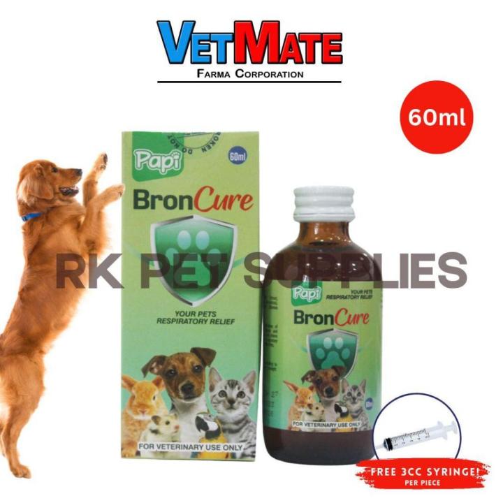 Free 3cc Syringe Papi Broncure 60ml All Stages Dog Cat Dogs Cats Pets ...