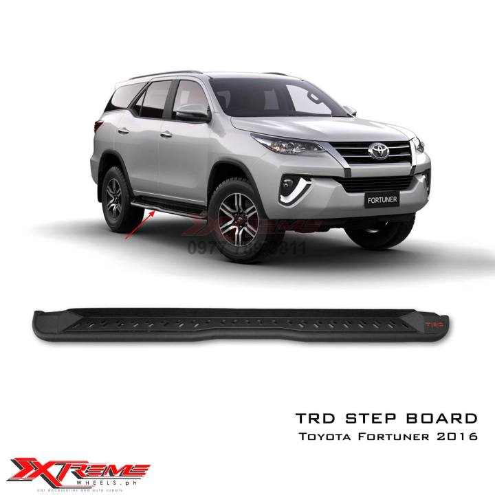 Toyota Fortuner 2016 to 2025 Set Door Hard Steel trd stepboard / Metal ...