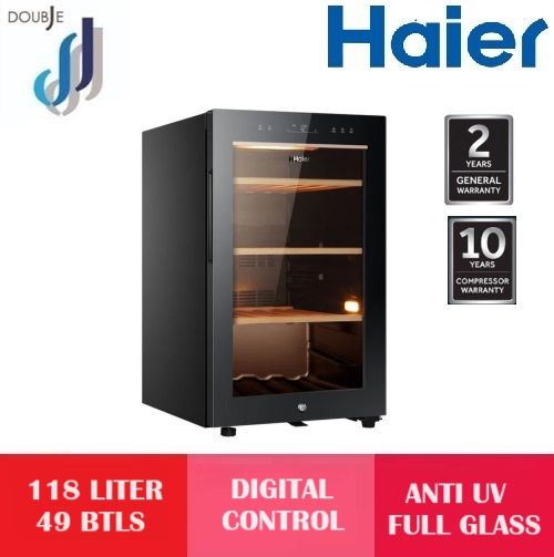HAIER 49 BOTTLES WINE CHILLER STORAGE HWS-49G | Lazada
